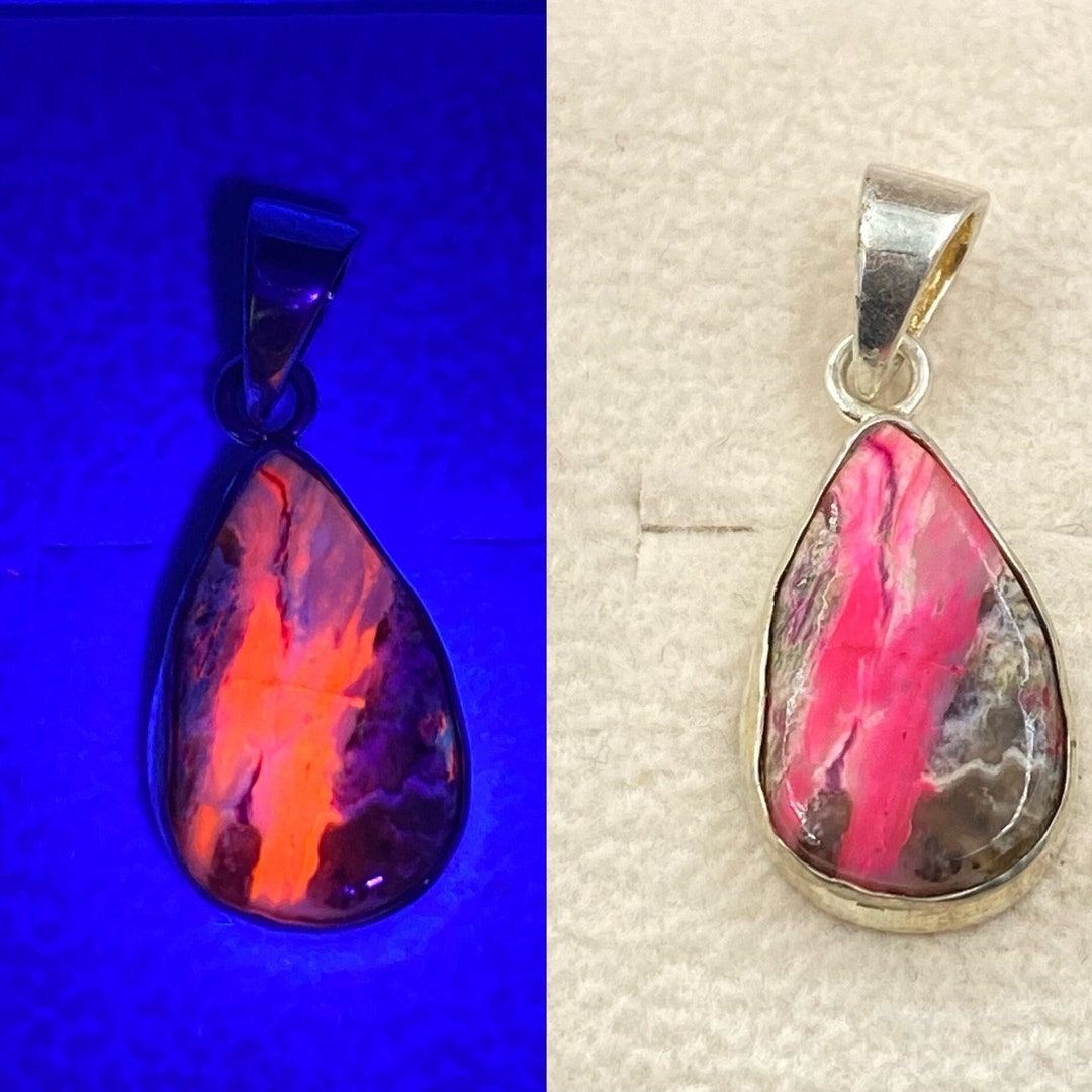Unique Tugtupite Pear Stone Greenland Origin Pink, Orange, Brown Hand ...