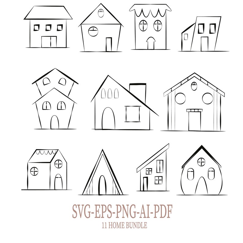 Home Svg for Cricut, Homes PNG, Houses Svg, Home Vector Image, Homes ...