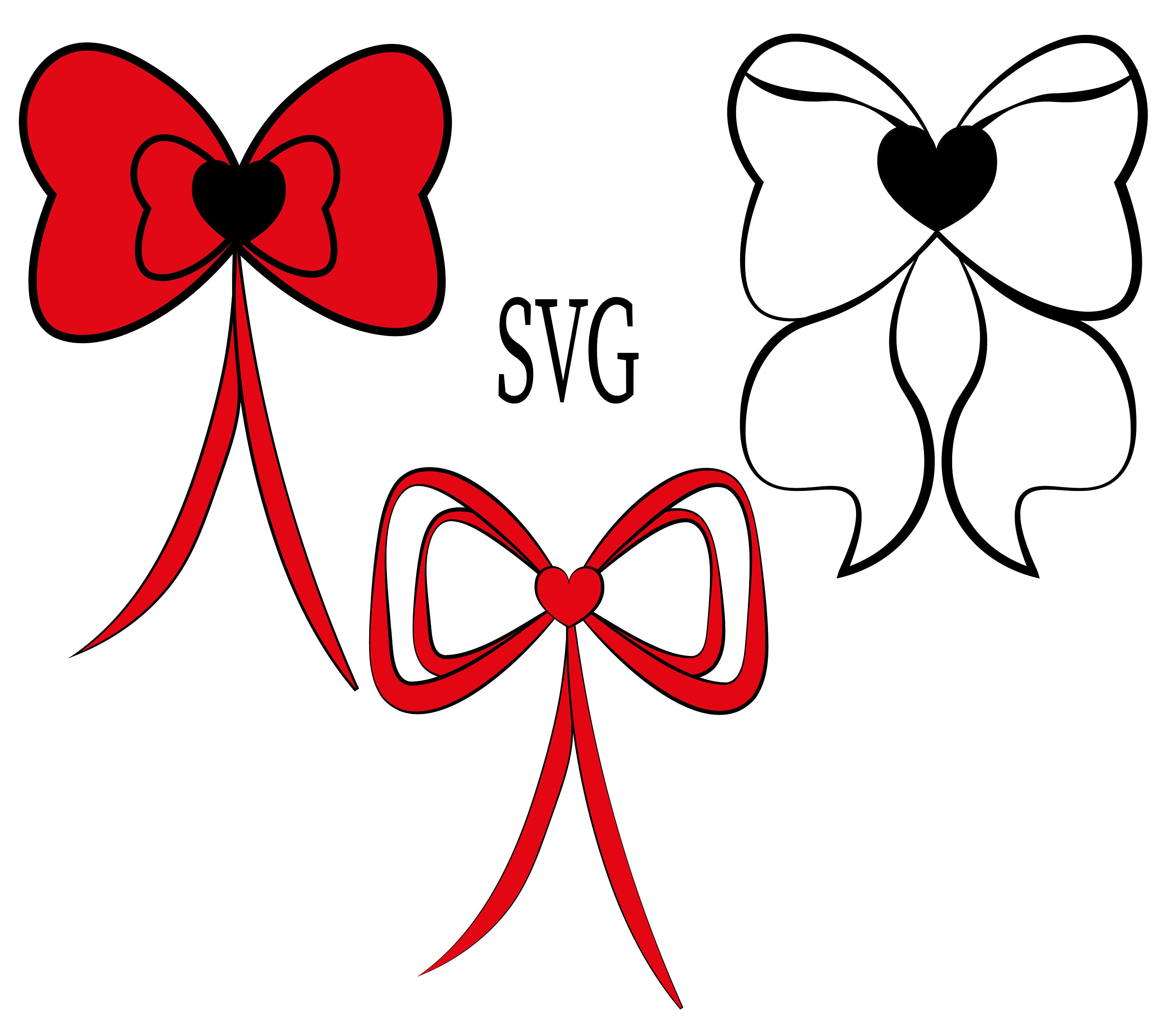 Red Ribbon Svg Bundle, Ribbon Png, Bow Vector Svg, Bow Tie, Present Svg ...
