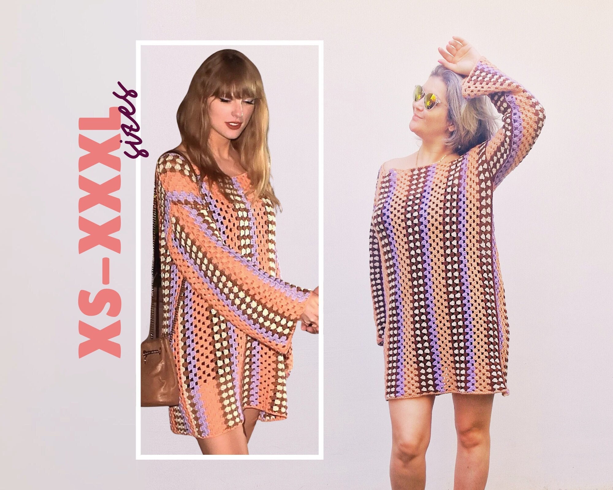 Taylor Swift Inspired Crochet Dress Pattern Easily Customizable Special ...