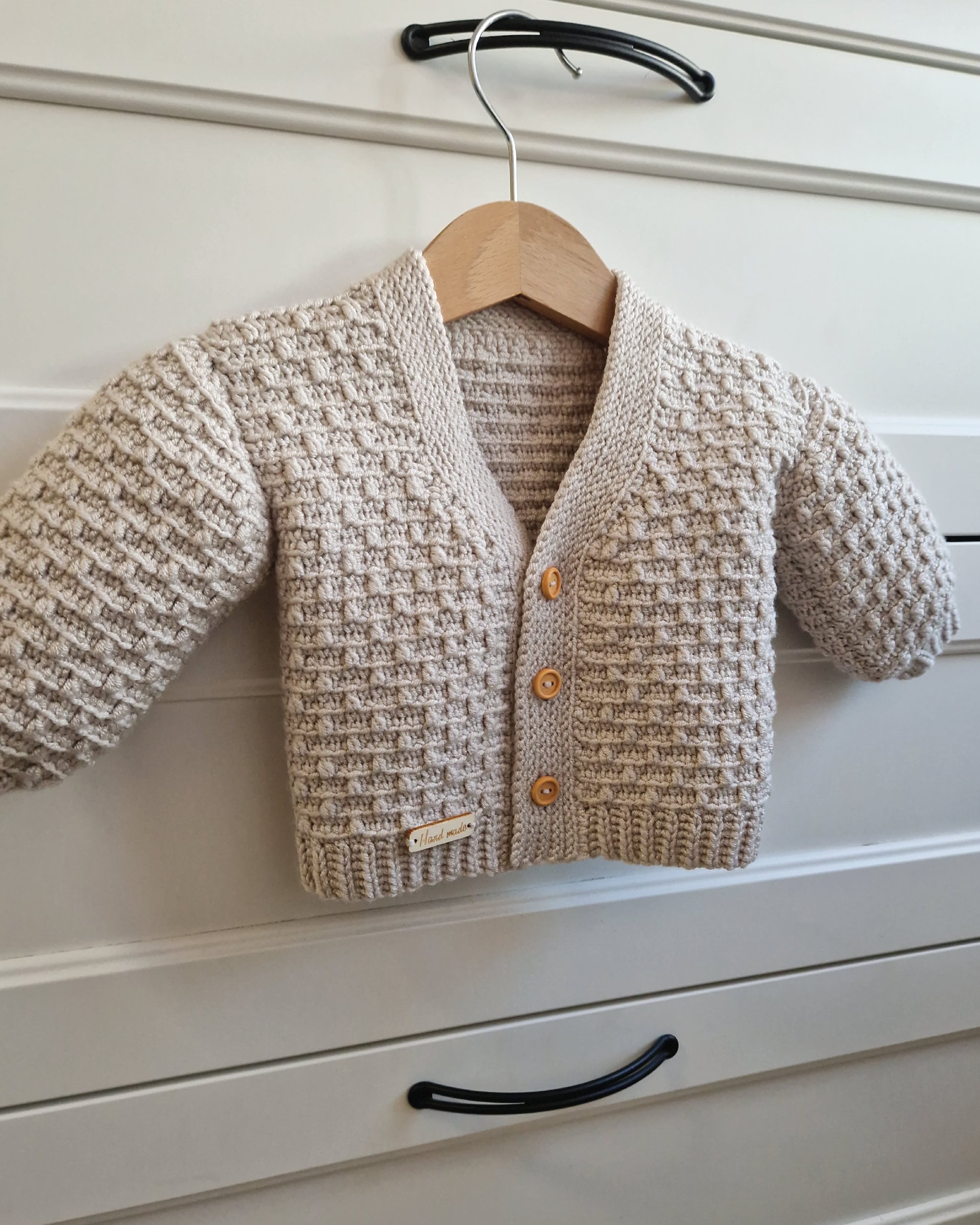 Bumpy Texture Crochet Cardigan Pattern: Baby & Kids (newborn - 8 Years ...