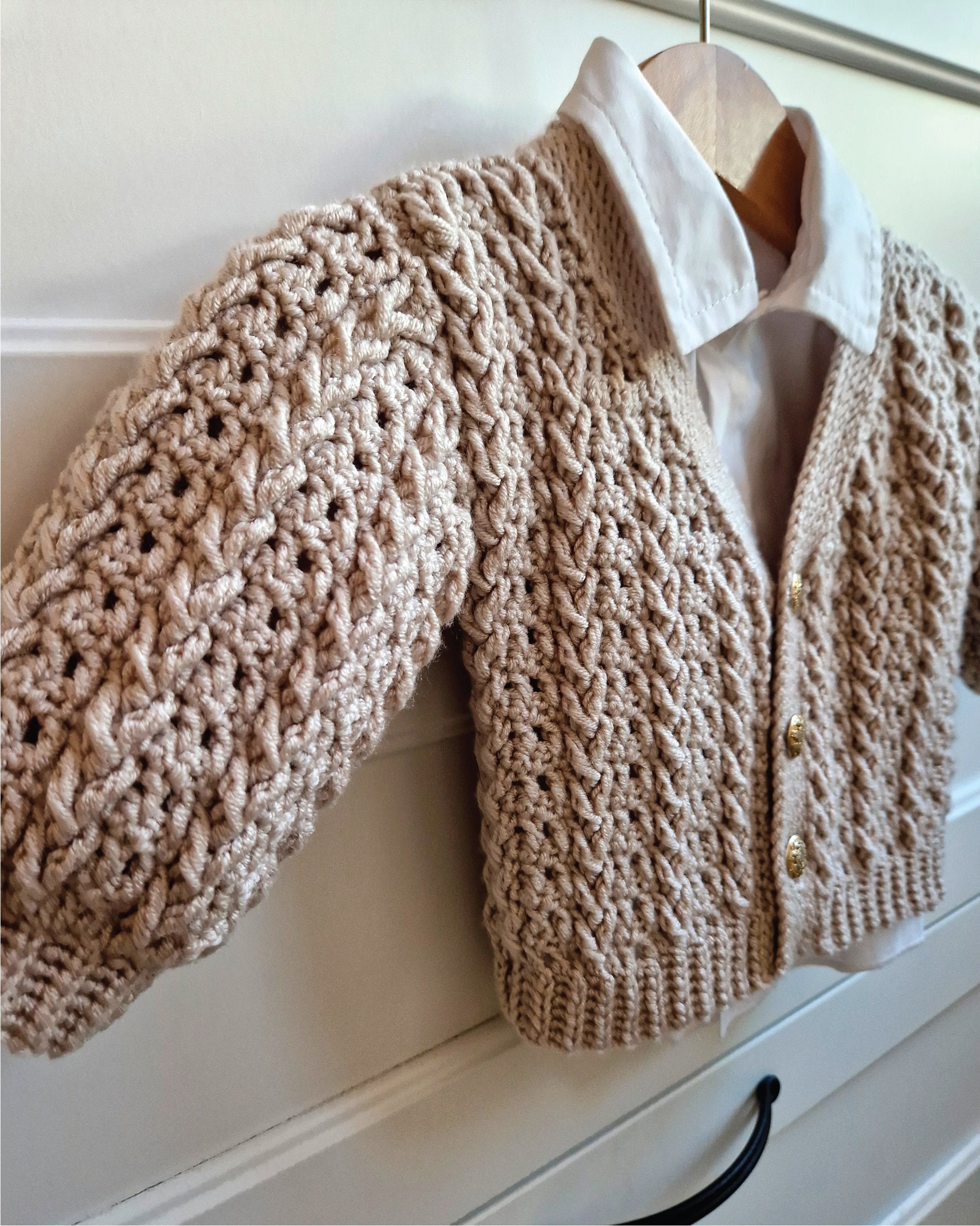 CROCHET PATTERN Baby & Kids Cardigan Newborn 8 Years Old Intermediate ...
