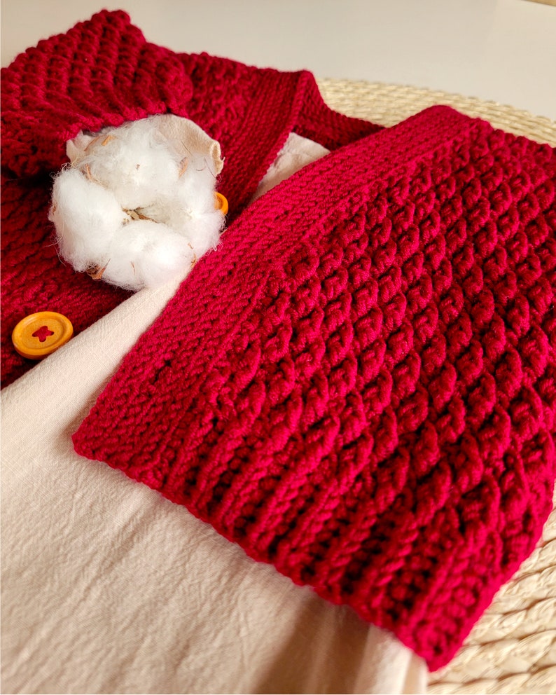 CROCHET PATTERN Baby & Kids Cardigan Newborn 8 Years Old Intermediate ...