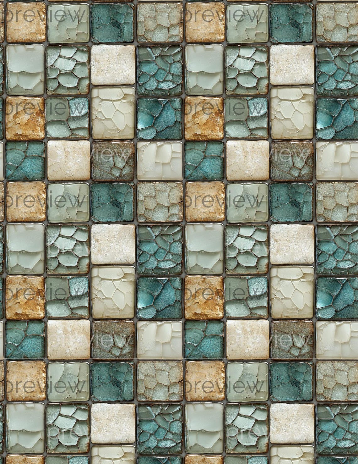 Dollhouse Miniature Printable Glossy Tiles, 1:12 Scale Digital Flooring ...