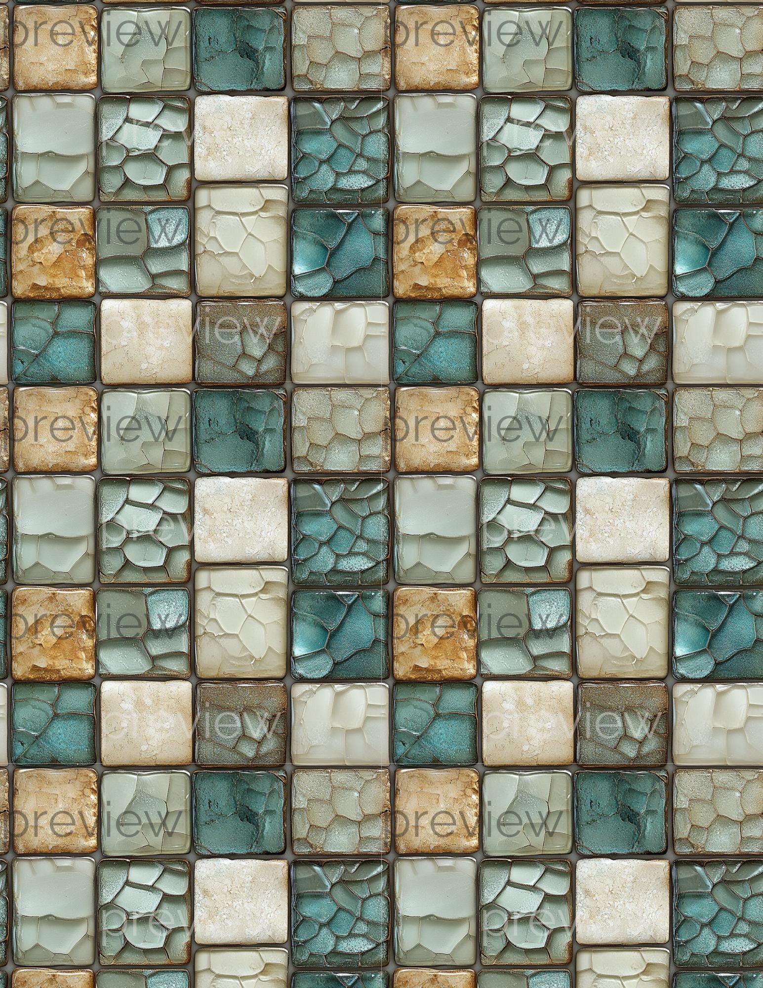 Dollhouse Miniature Printable Glossy Tiles, 1:12 Scale Digital Flooring ...