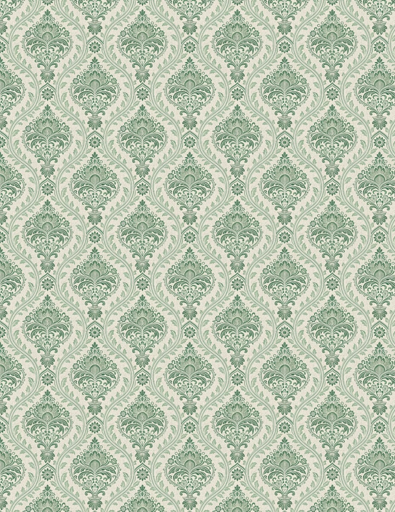Dollhouse Victorian Damask Wallpaper, 8 Printable Designs (digital ...