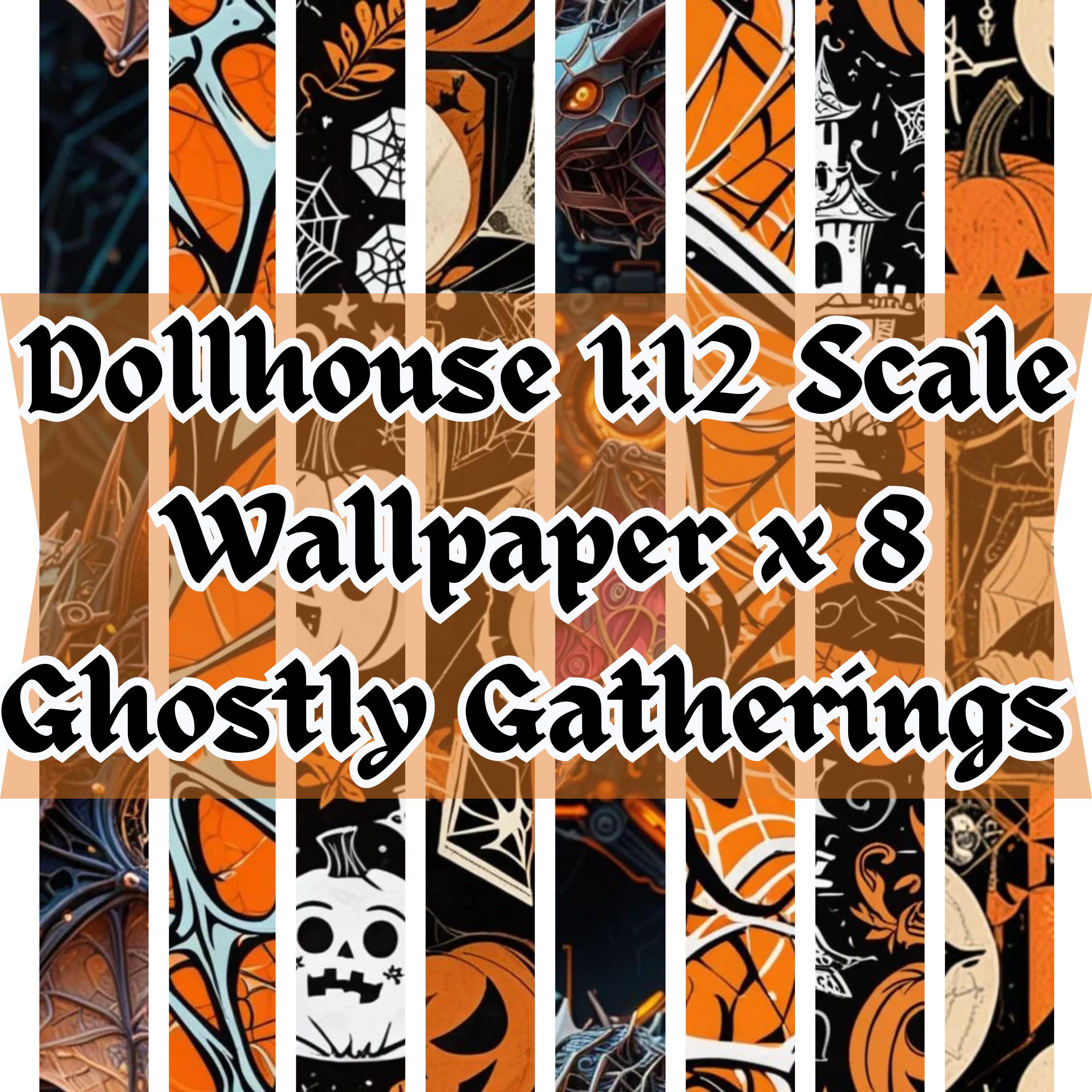 Dollhouse 1:12 Scale Wallpaper X 8 A4 Printable Digital Download Sheets ...