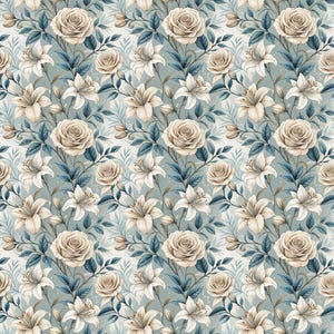 Dollhouse 1:12 Scale Wallpaper Printable Digital Download - 8 A4 Sheets ...