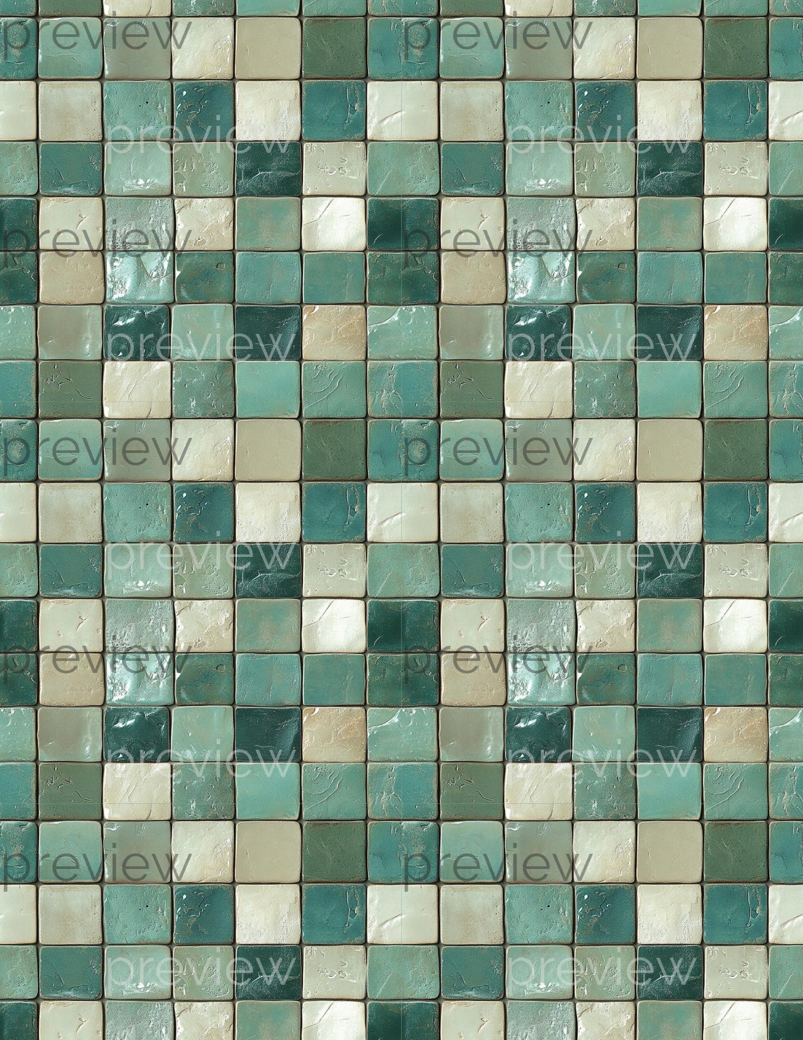 Dollhouse Miniature Printable Glossy Tiles, 1:12 Scale Digital Flooring ...