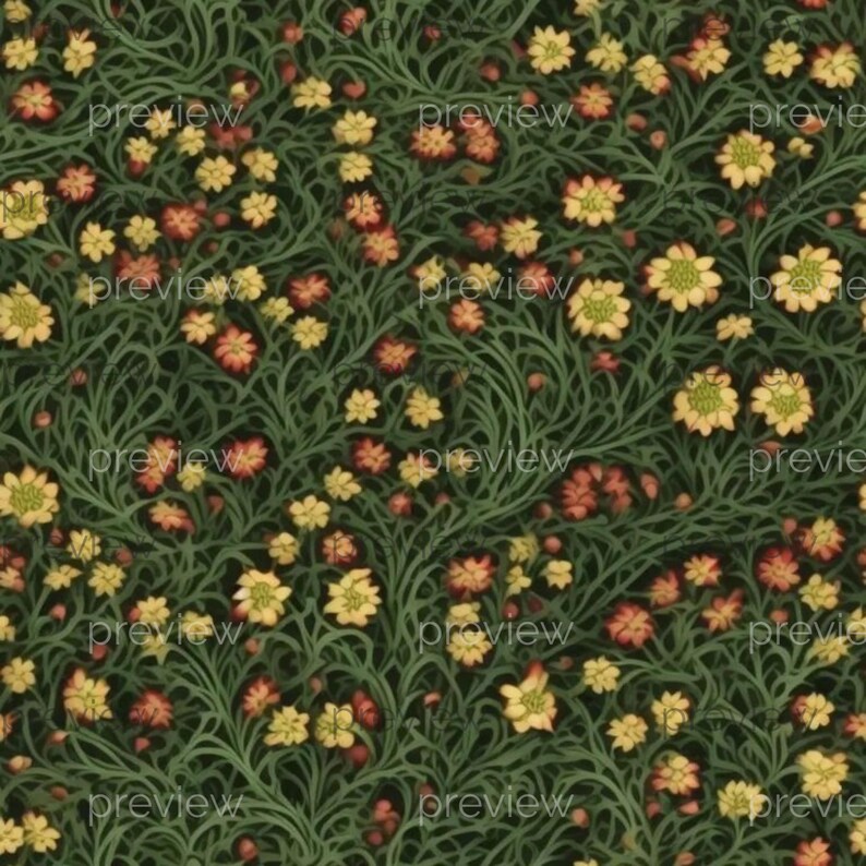 Dollhouse 1:12 Scale Wallpaper X 8 A4 Printable Digital Download Sheets ...