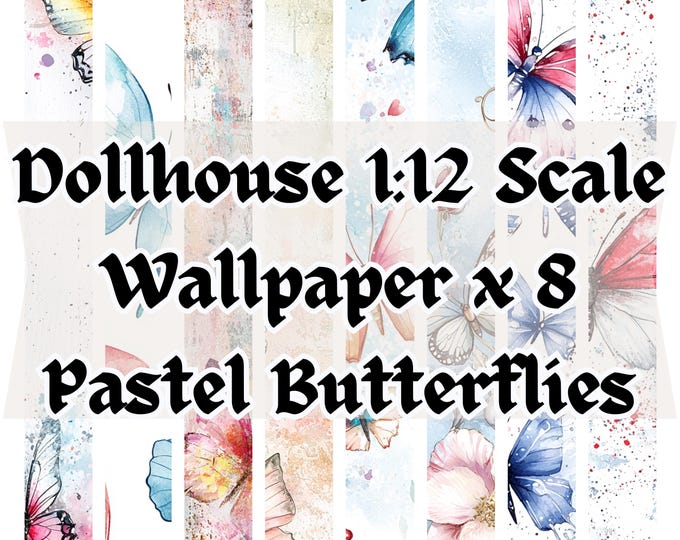 Dollhouse 1:12 Scale Victorian Floral Mosaic Tiles, Printable Floor and ...