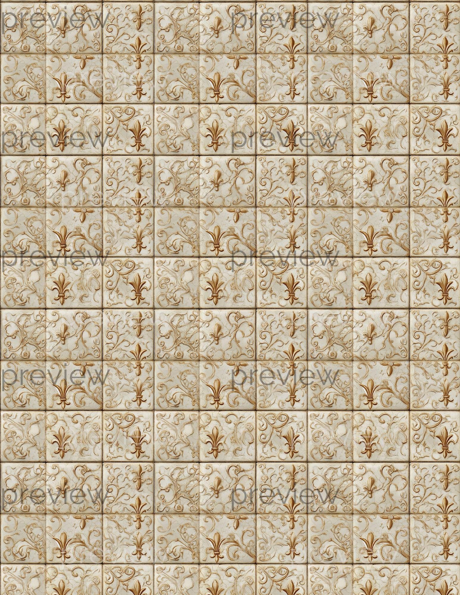 Edwardian Floral Tile Printables, Dollhouse Floor PNG, Miniature ...