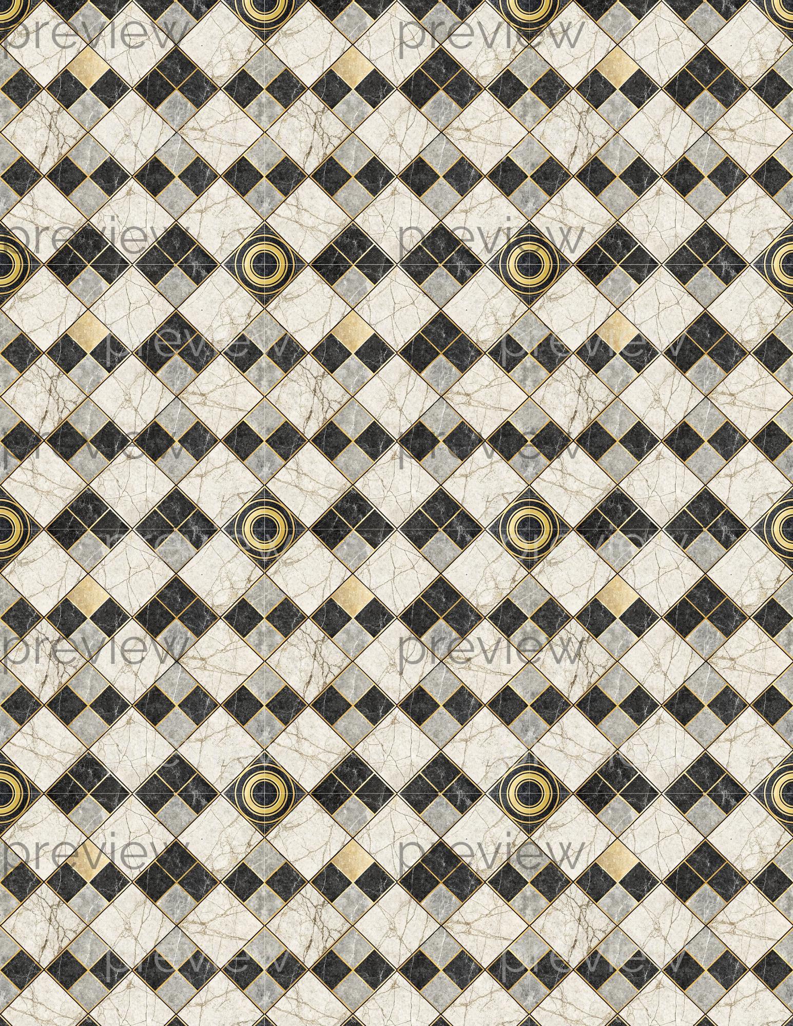 Printable Dollhouse Tile Designs: Vintage Floral & Geometric Patterns ...