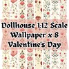 Dollhouse 1:12 Scale Victorian Floral Mosaic Tiles, Printable Floor and ...