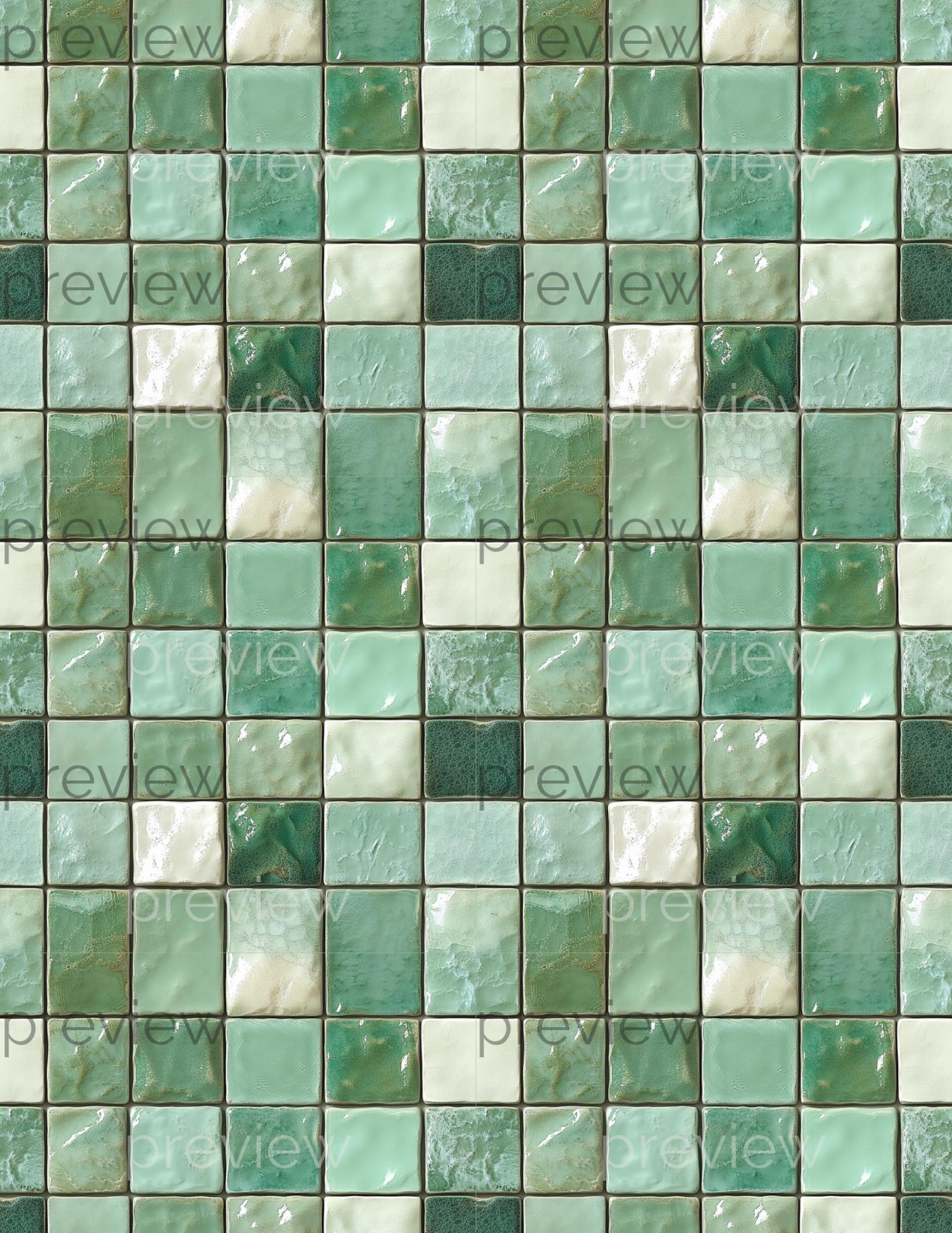 Dollhouse Miniature Printable Glossy Tiles, 1:12 Scale Digital Flooring ...