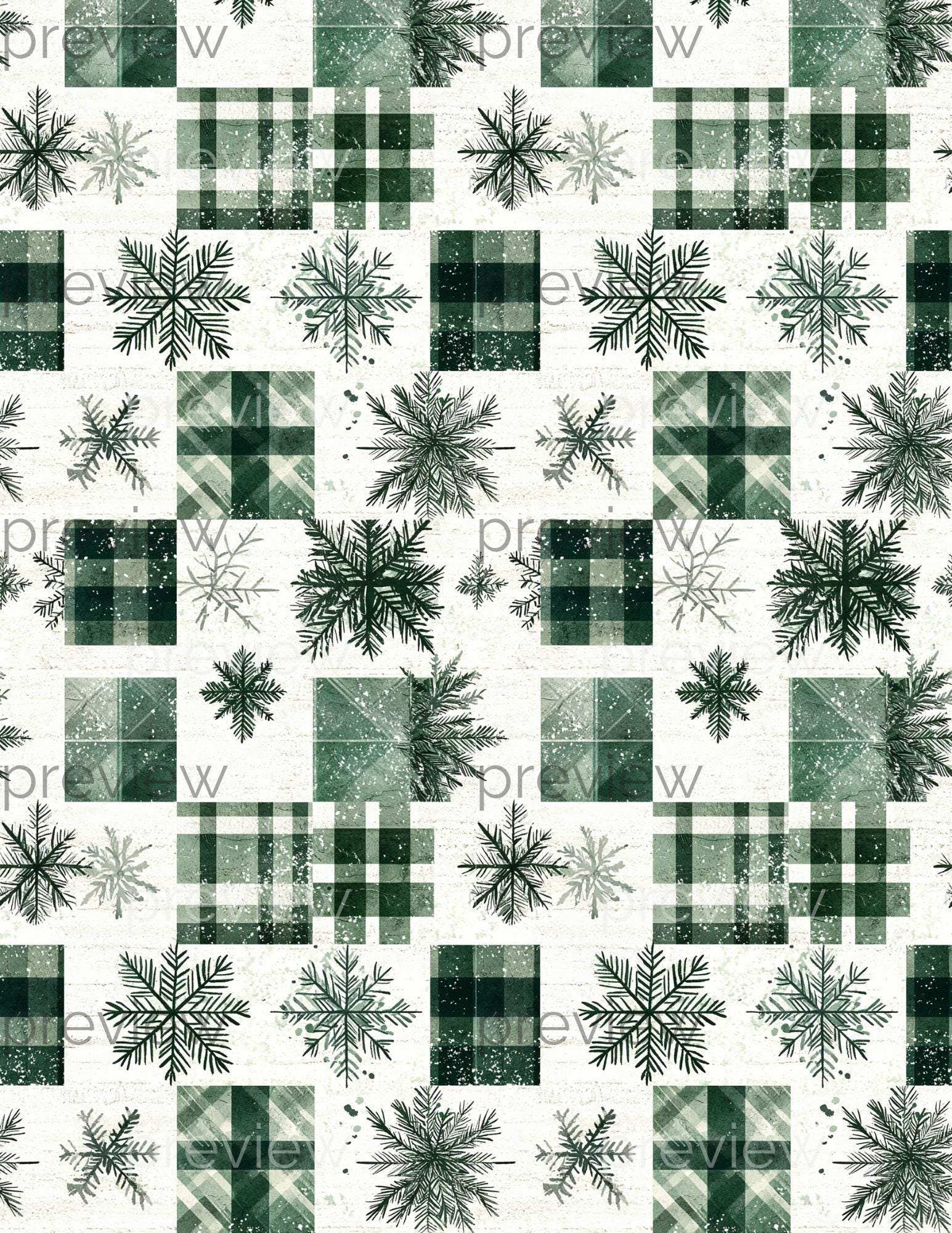 Dollhouse 1:12 Scale Christmas Wallpaper, Victorian Style Digital PDF ...