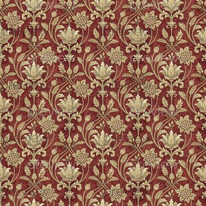 Tudor Dollhouse Wallpaper Set: 8 Vintage Floral Designs, Printable PDF ...
