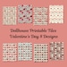 Dollhouse 1:12 Scale Victorian Floral Mosaic Tiles, Printable Floor and ...