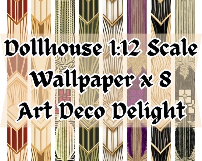Dollhouse 1:12 Scale Victorian Floral Mosaic Tiles, Printable Floor and ...