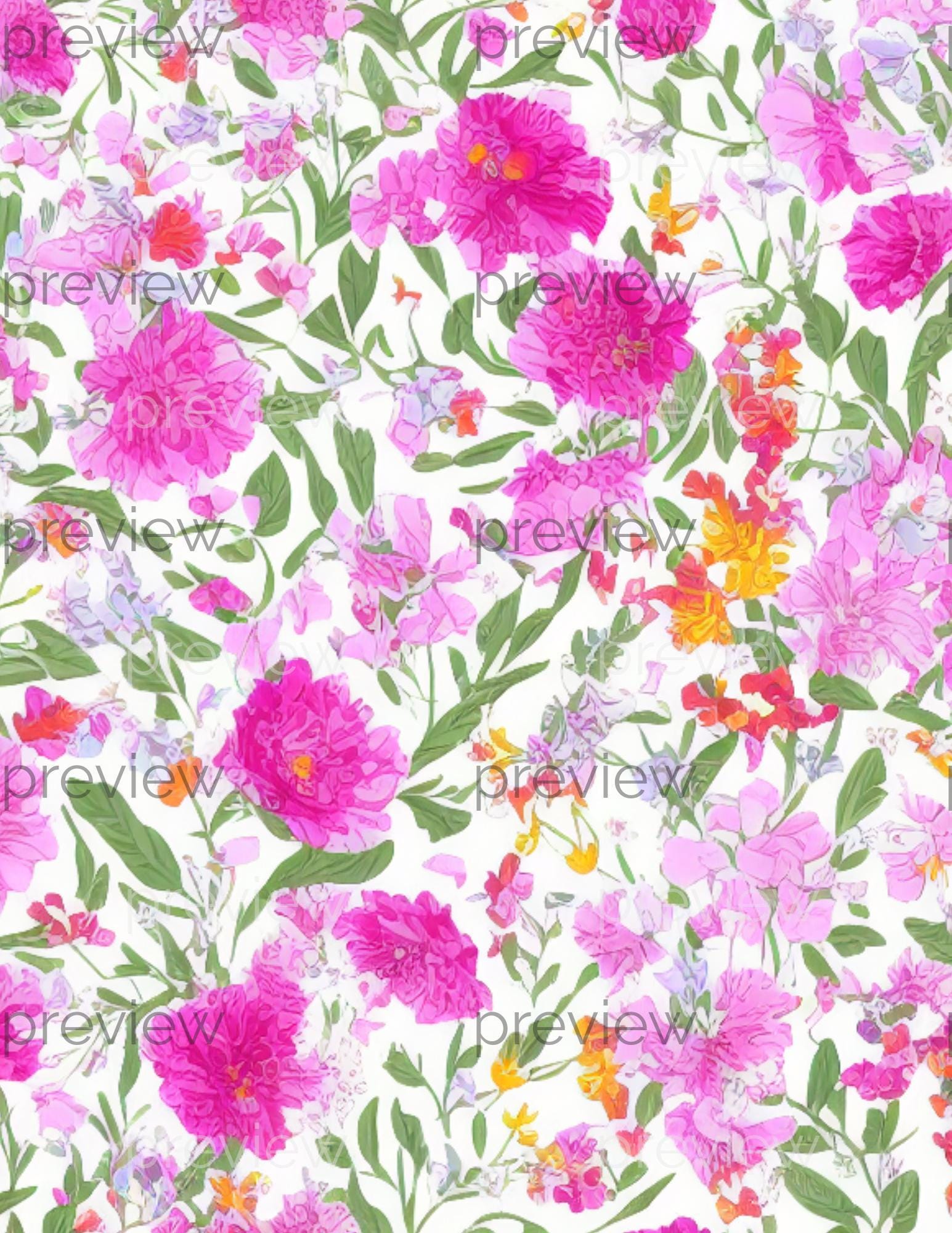 Dollhouse 1:12 Scale Wallpaper X 8 A4 Printable Digital Download Sheets ...