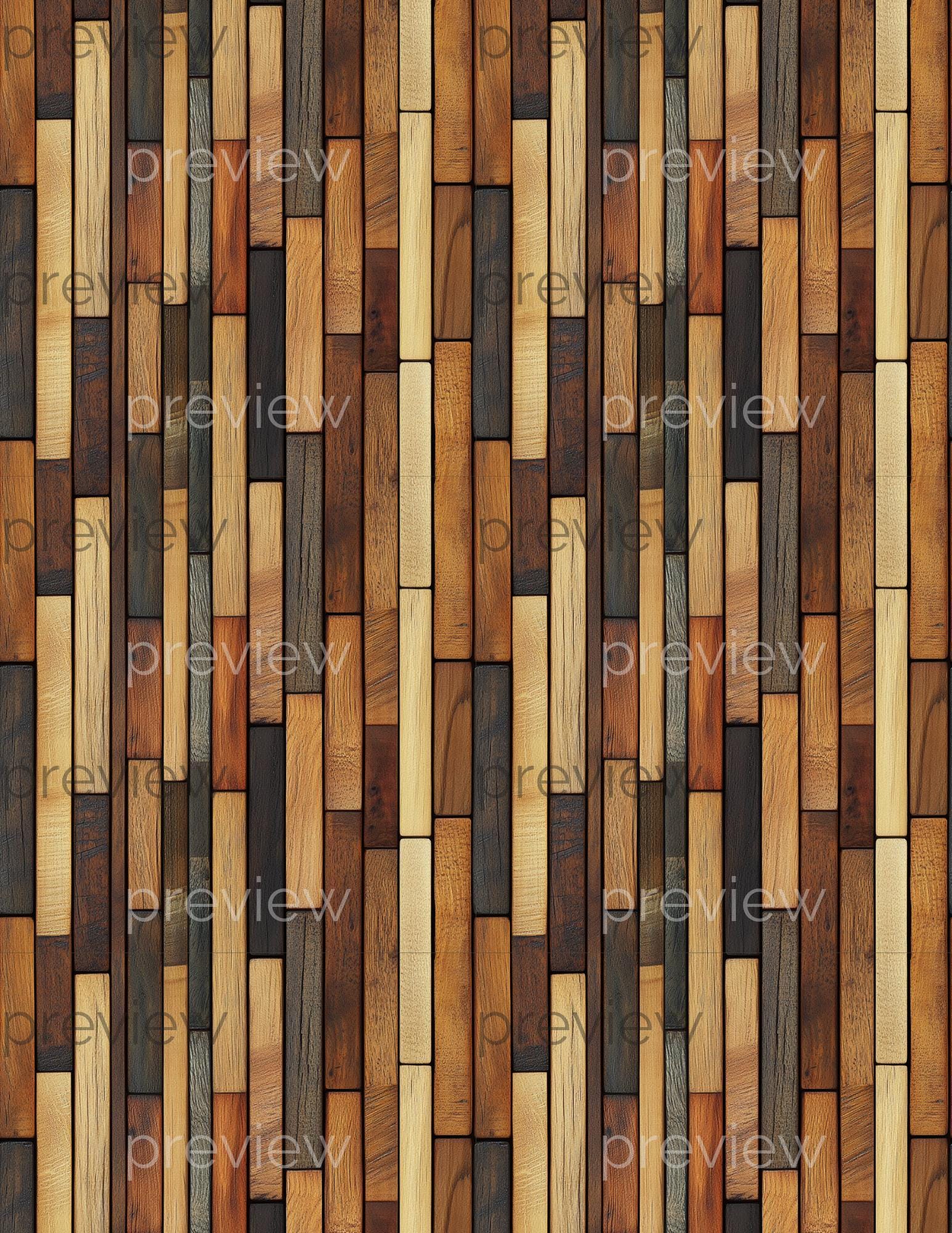 Dollhouse Miniature Wood Flooring Printable, 1:12 Scale Rustic Barnwood ...