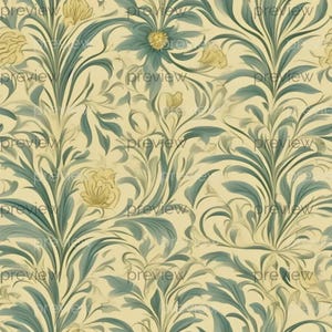 Dollhouse 1:12 Scale Wallpaper X 8 A4 Printable Digital Download Sheets ...