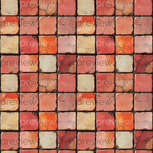 Dollhouse 1:12 Scale Terracotta Tiles X 8 A4 Printable Sheets - Rustic ...