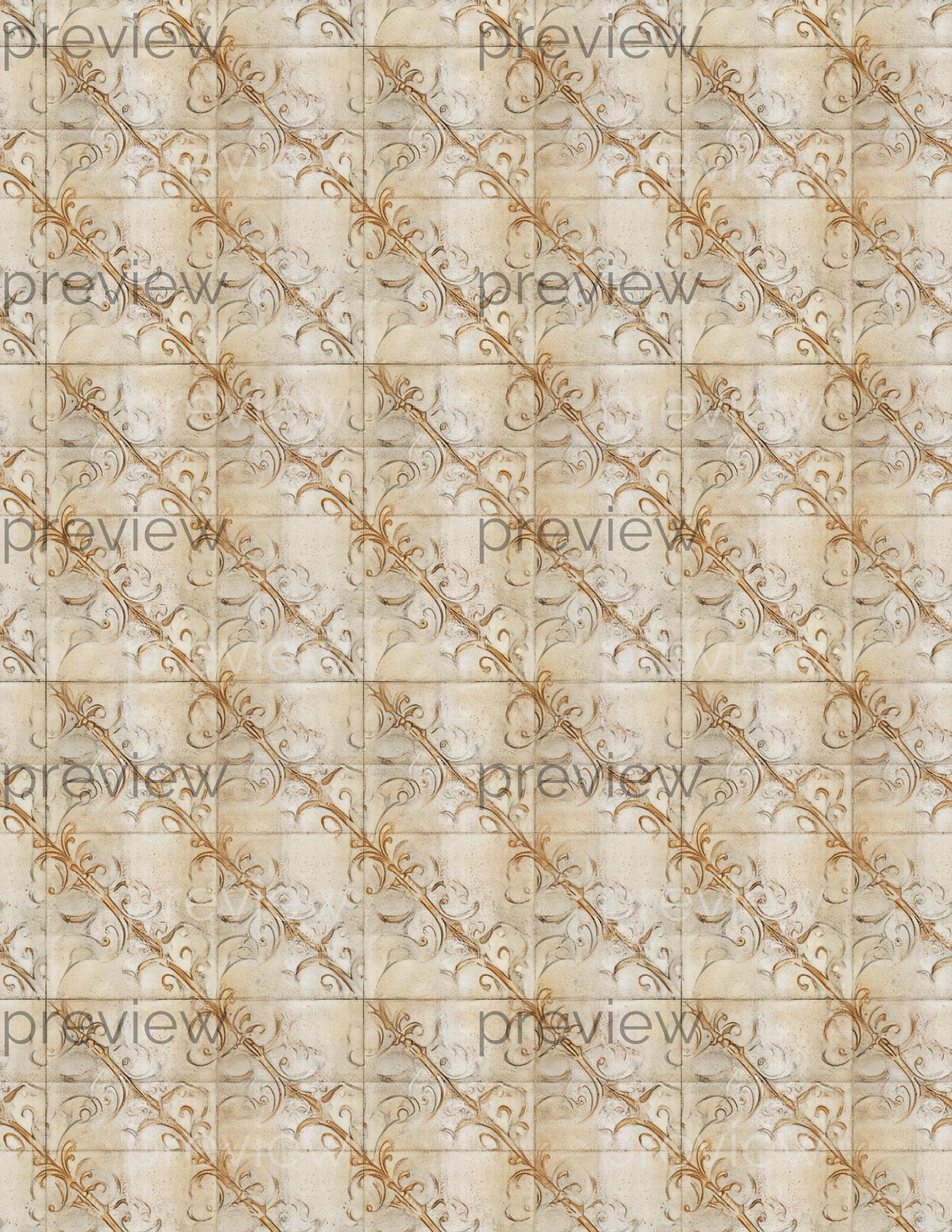 Edwardian Floral Tile Printables, Dollhouse Floor PNG, Miniature ...
