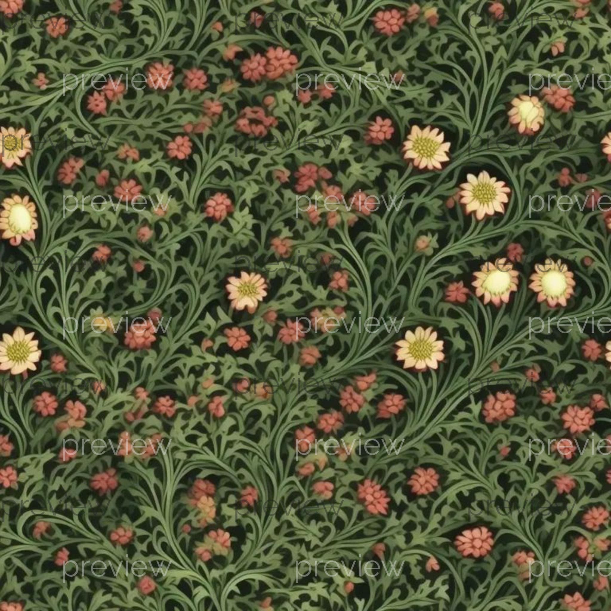 Dollhouse 1:12 Scale Wallpaper X 8 A4 Printable Digital Download Sheets ...