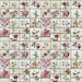 Dollhouse 1:12 Scale Victorian Floral Mosaic Tiles, Printable Floor and ...