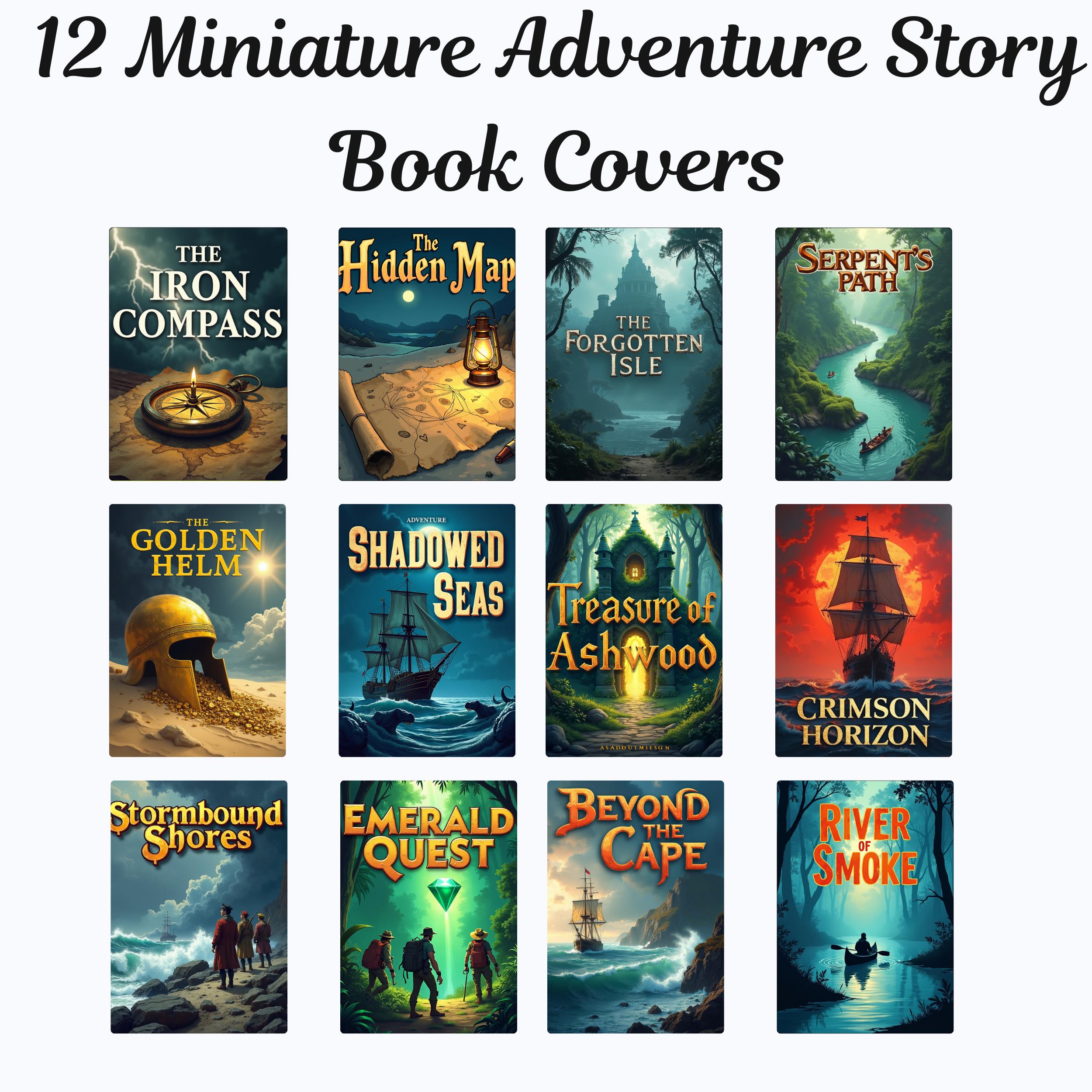 Miniature Adventure Book Covers: 12 Fantasy Designs (PDF Download) - Etsy