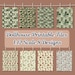 Dollhouse 1:12 Scale Victorian Floral Mosaic Tiles, Printable Floor and ...