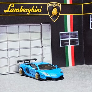 1/64 Hand Made Lamborghini diorama 10x9x4 69 - Etsy