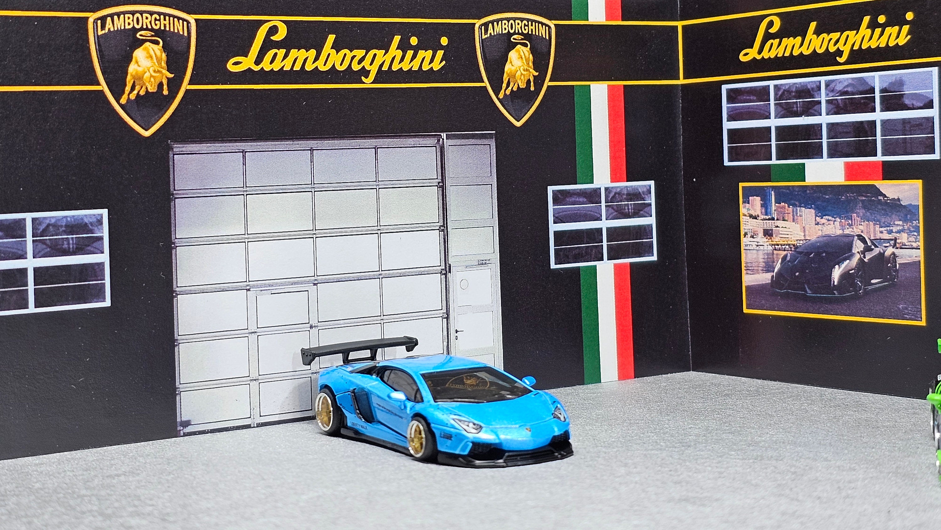 1/64 Hand Made Lamborghini diorama 10x9x4 69 - Etsy