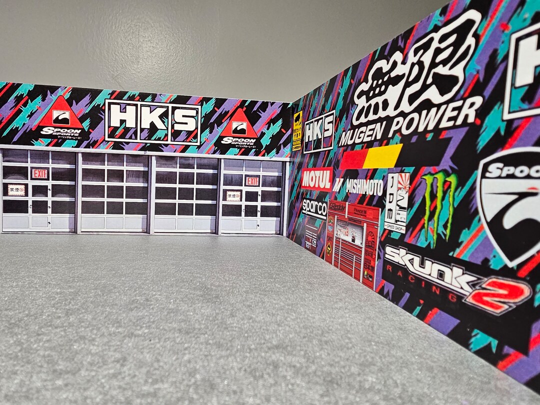 Hand Made 1/64 Diorama JDM HKS Garage 51 - Etsy