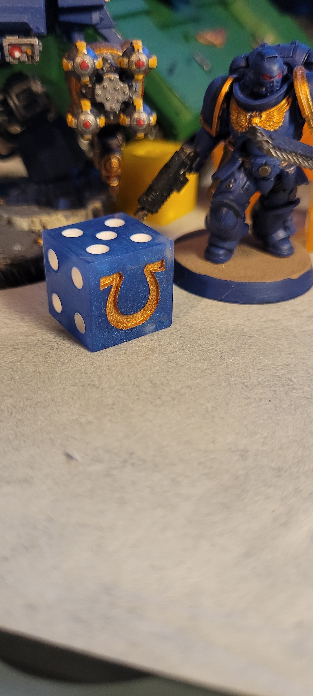 Ultramarine Themed Set of 6 D6 Wargaming Dice - Etsy
