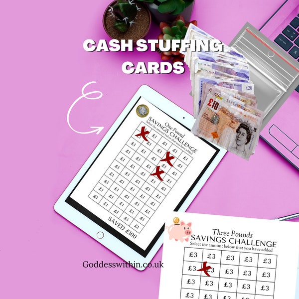 Cash Stuffing Printable Cards - Etsy
