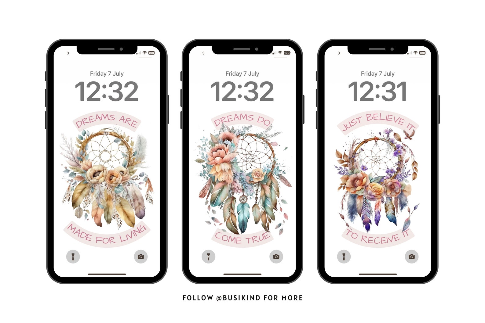 Dream Catcher Lock Screen Set | Boho iPhone Lock Screens | iPhone ...