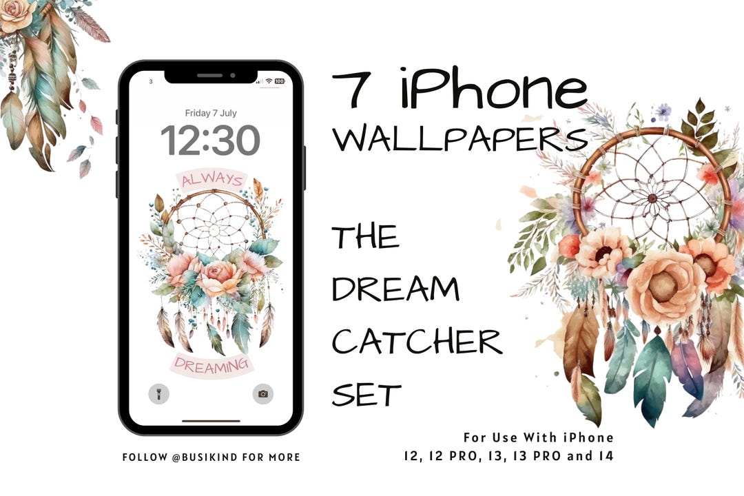 Dream Catcher Lock Screen Set | Boho iPhone Lock Screens | iPhone ...