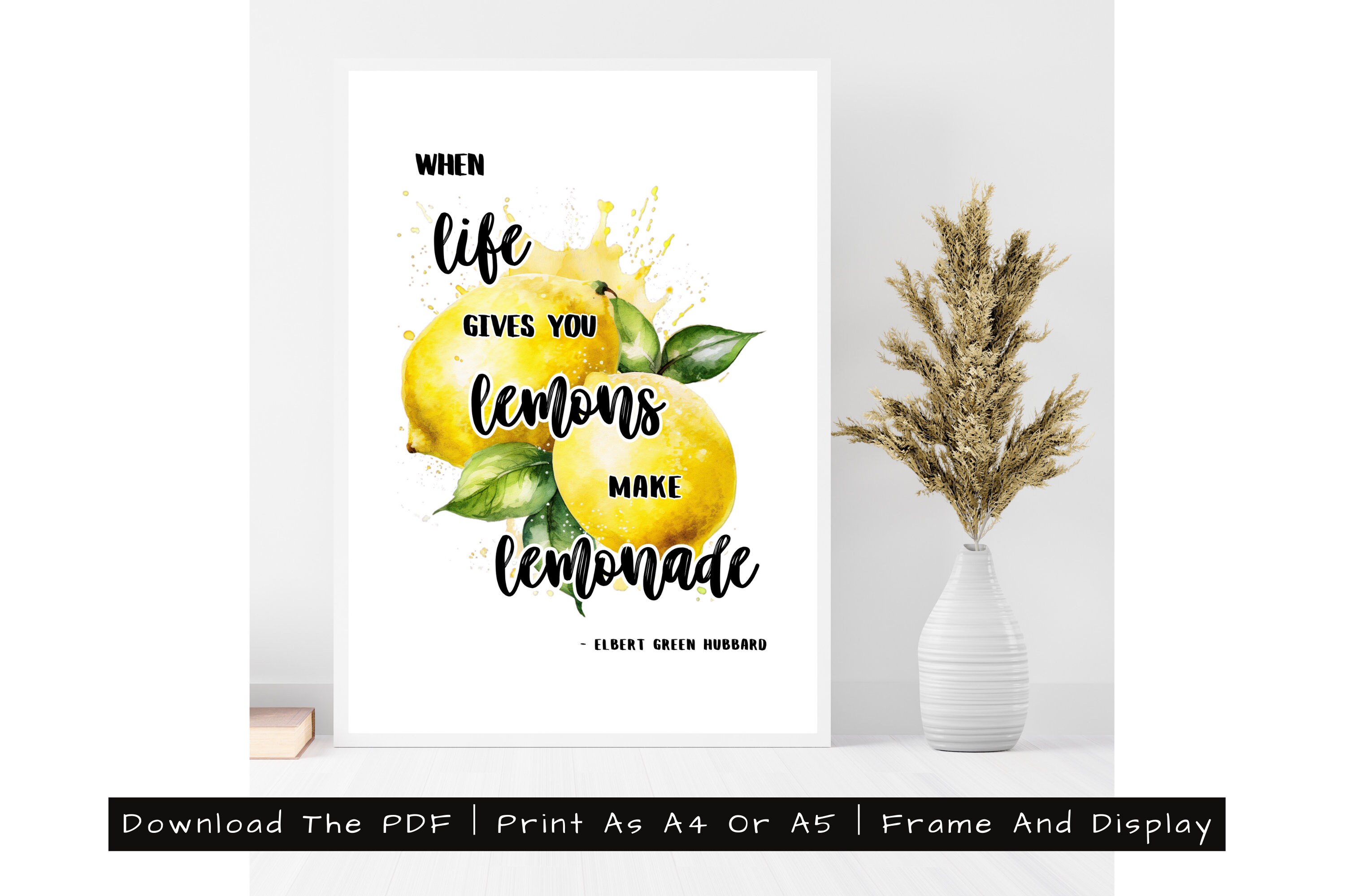 When Life Gives You Lemons Make Lemonade Poster Elbert Green - Etsy
