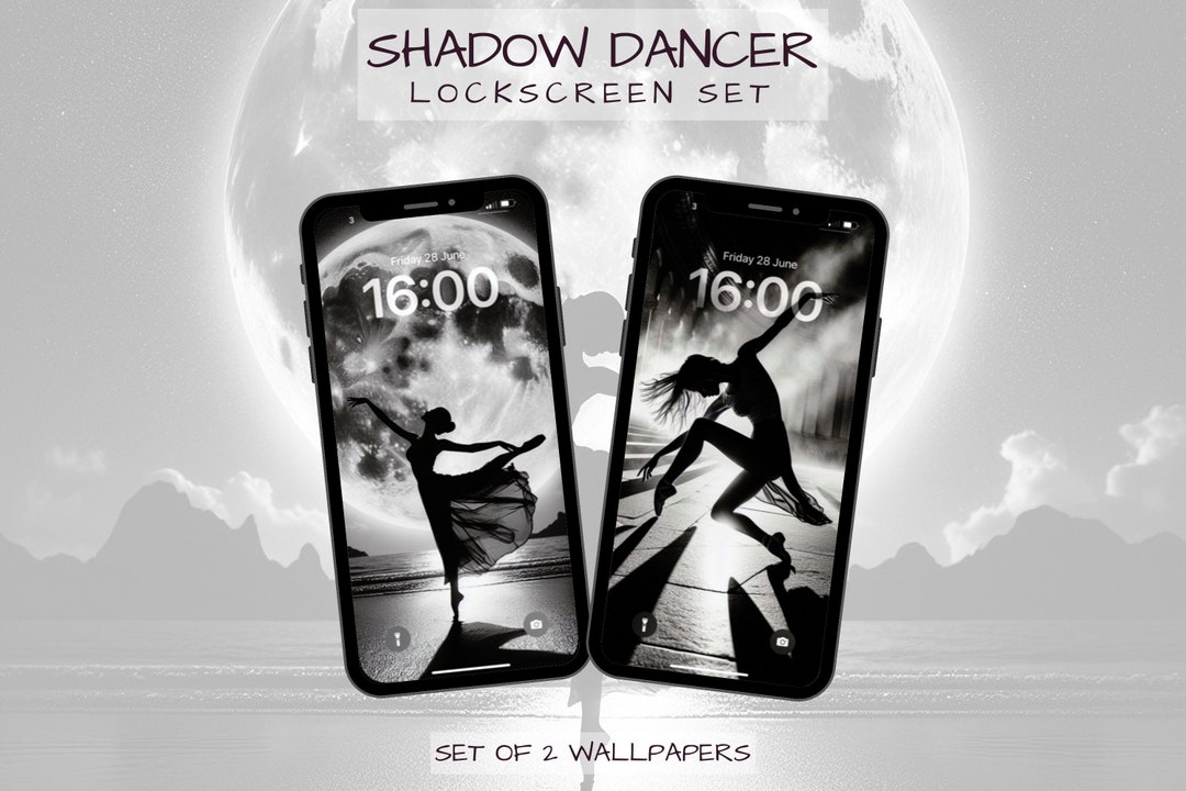 Shadow Dancer Ballet Lock Screen Set | Moody Lock Screen Wallpapers ...