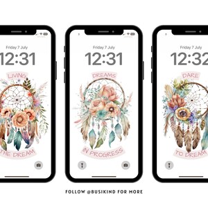 Dream Catcher Lock Screen Set | Boho iPhone Lock Screens | iPhone ...