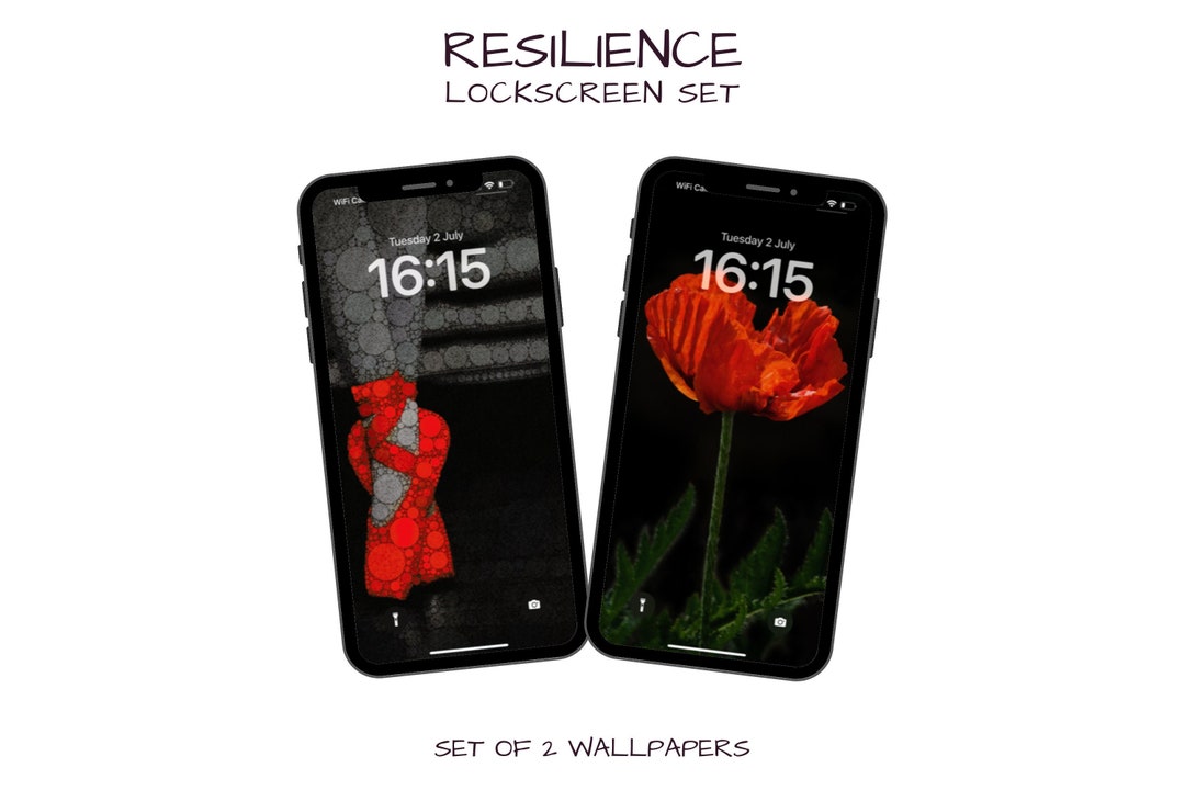 Resilience Ballet and Poppy Lock Screen Set | Moody iPhone and Galaxy ...
