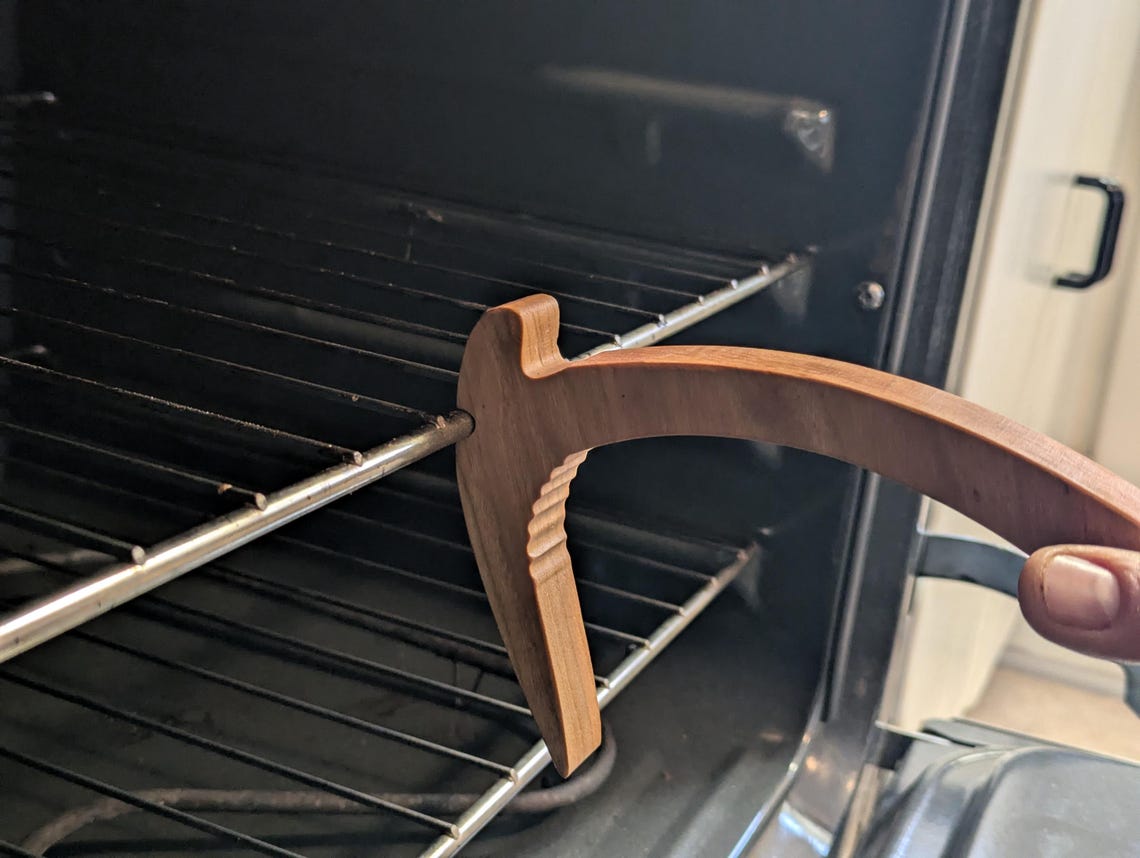 Ice Climbing Axe Oven Rack Push/pull Stick – Unique Kitchen Tool for ...