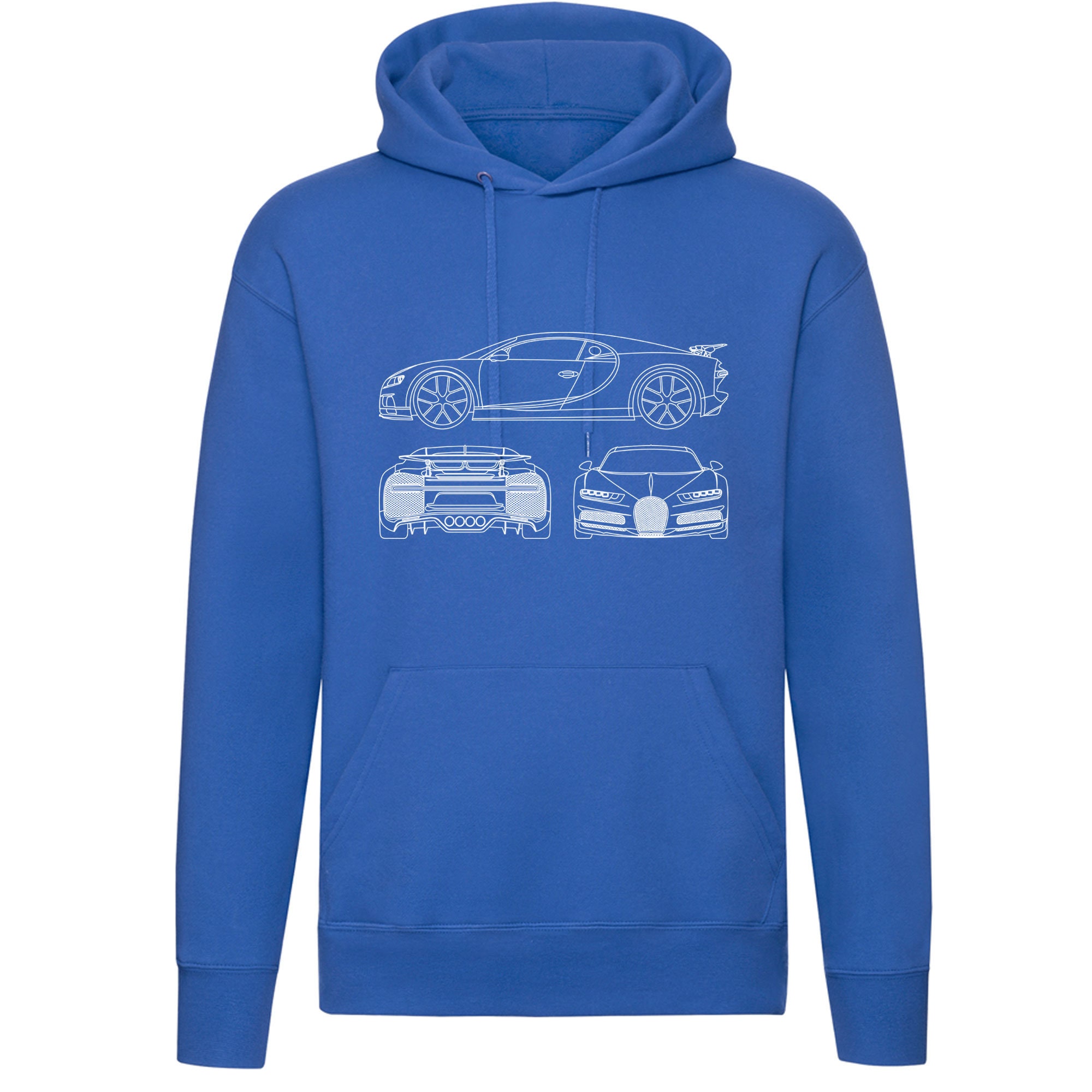 Bugatti Hoodie - Lineart Supercar Sweatshirt Hoody - Bugatti Chiron - Etsy