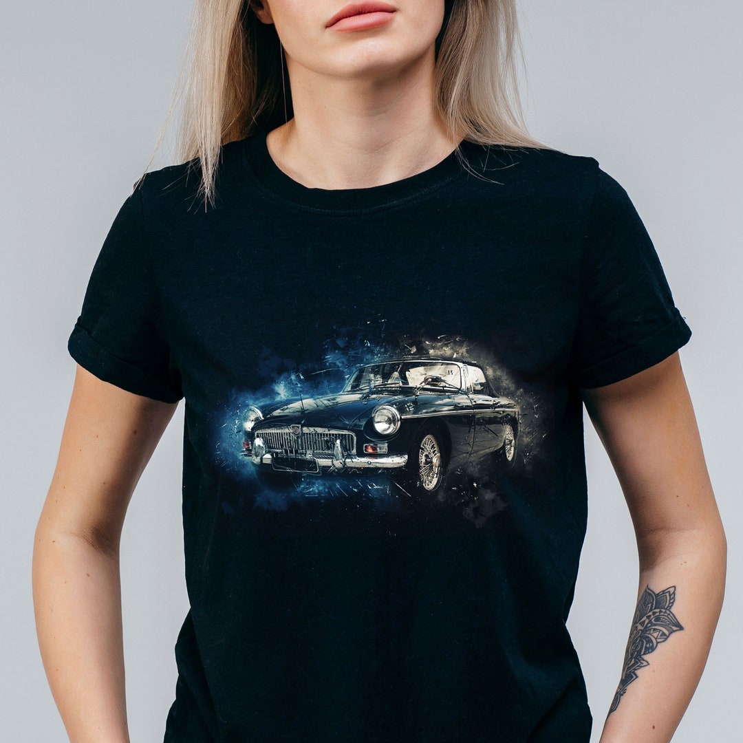 Classic MG T-shirt - Graphic Iconic Car Shirt - MGB GT - Etsy