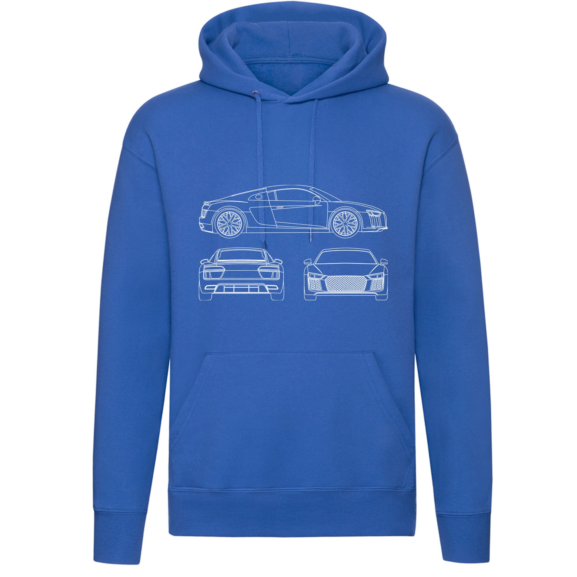 Audi R8 Hoodie - Lineart Supercar Sweatshirt Hoody - Etsy