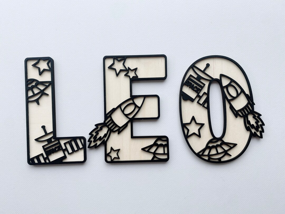 Rocket Alphabet Letter, Space Alphabet Letter - Etsy
