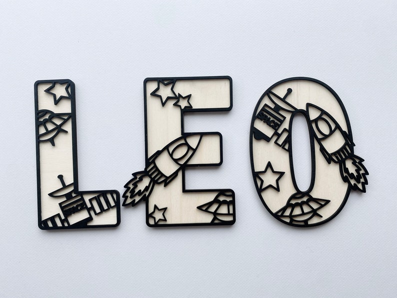 Rocket Alphabet Letter, Space Alphabet Letter - Etsy