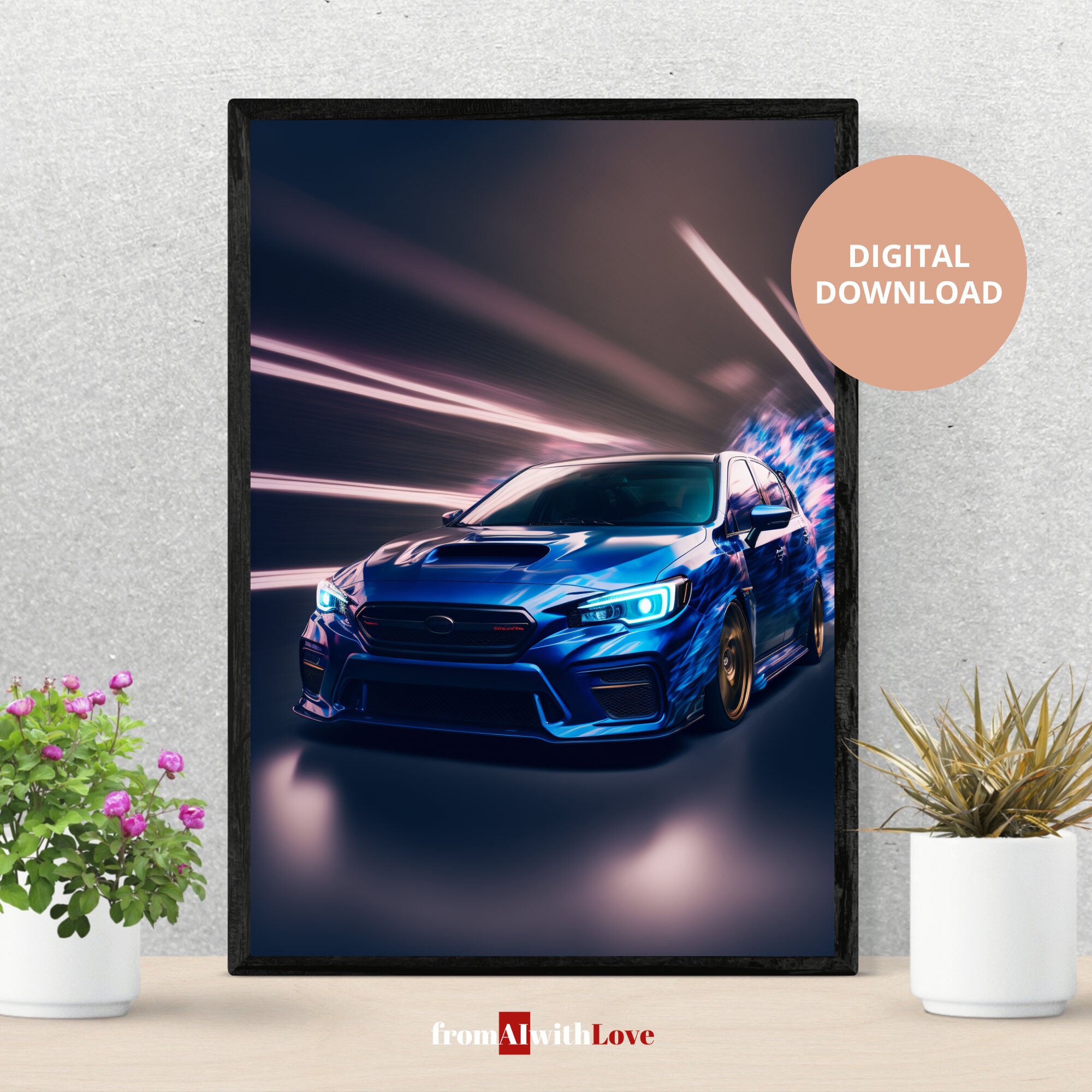 Subaru WRX Reproduction Subaru Poster Print Printable Wall - Etsy